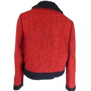 J. Peterman | Jackets & Coats | J Peterman Red Boucle Frog Closure ...